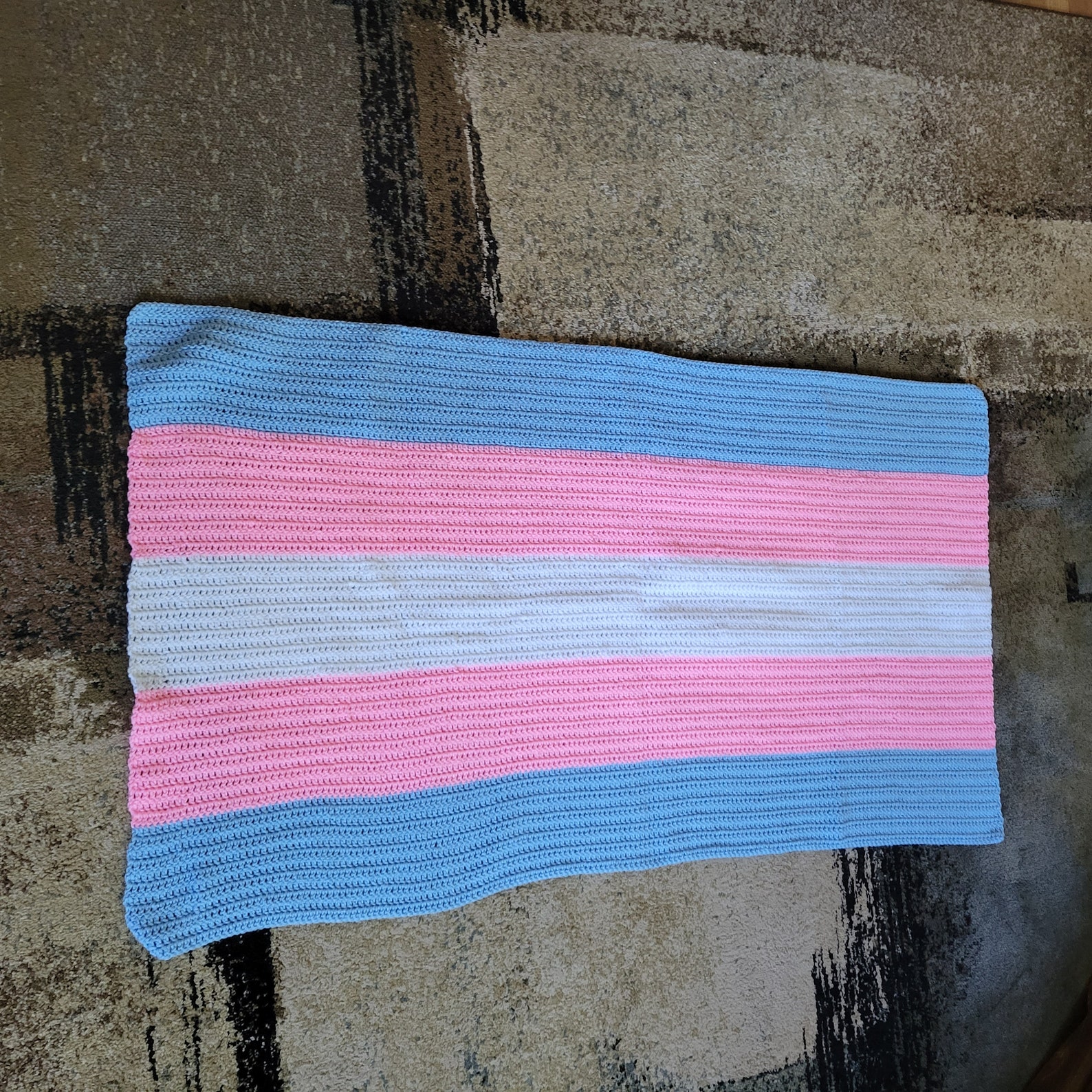 Transgender Pride Flag Inspired Blanket - Etsy