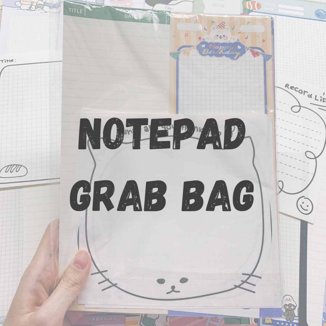Notepad Grab Bag Cute Stationery Note-taking Planning - Etsy