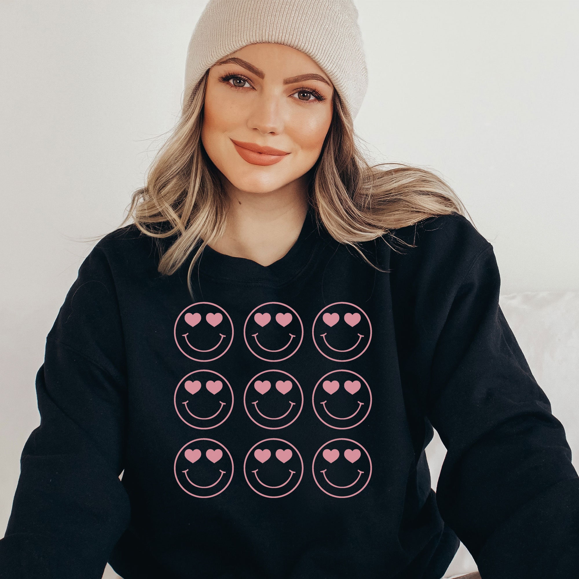 Buy Love Smiley Grid SVG PNG Love Smiley Svg Valentines Day Online in ...