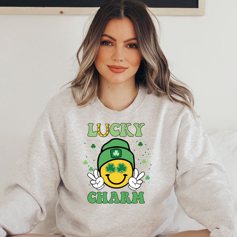 Lucky Charm Png Smiley Face Png Shamrock Png St - Etsy