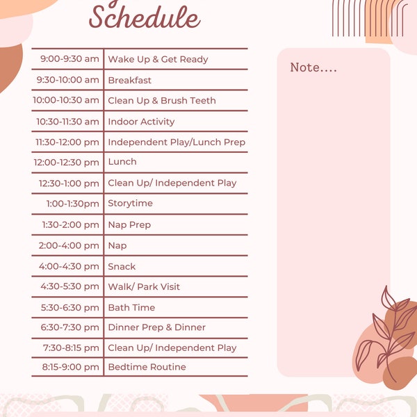 Schedule - Etsy