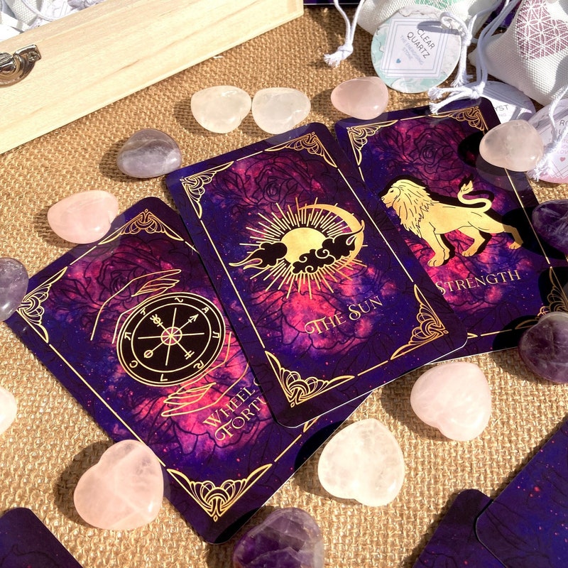 Purple Tarot Card Deck - Etsy