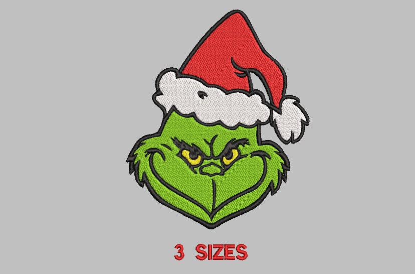 Grinch Embroidery Pes File - Etsy