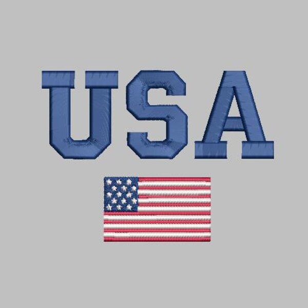 American Flag Digitized - Etsy