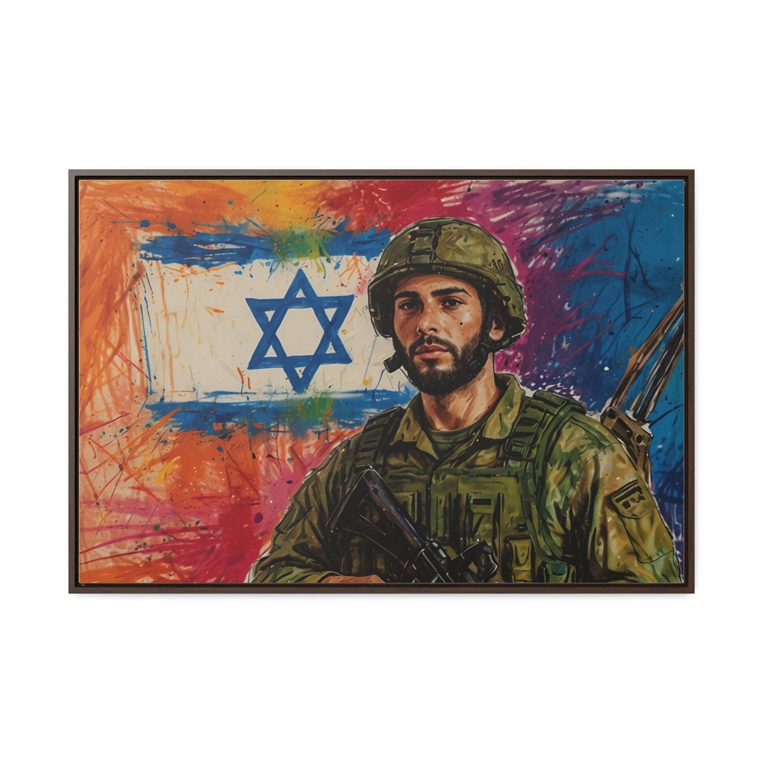 Canvas Print Capturing the Triumphant Spirit of Israeli Soldiers - Etsy