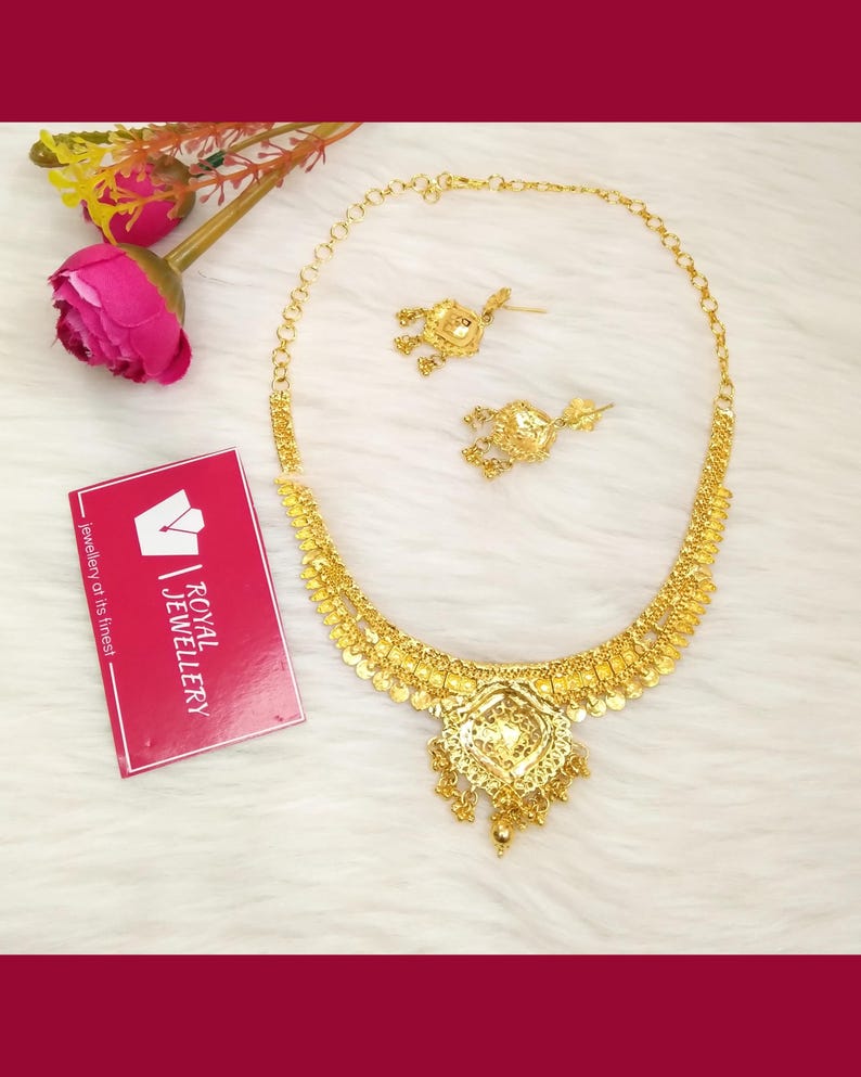 24 Carat Gold Plated Indian/pakistani/dubai/kuwaiti/african Jewellery ...