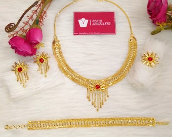 24 Carat Gold Plated Indian/pakistani/dubai/kuwaiti/african Jewellery ...