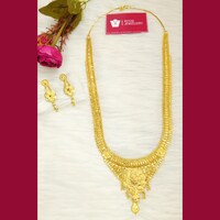 24k Gold Plated Ball Chain Rani Haar Set - Etsy