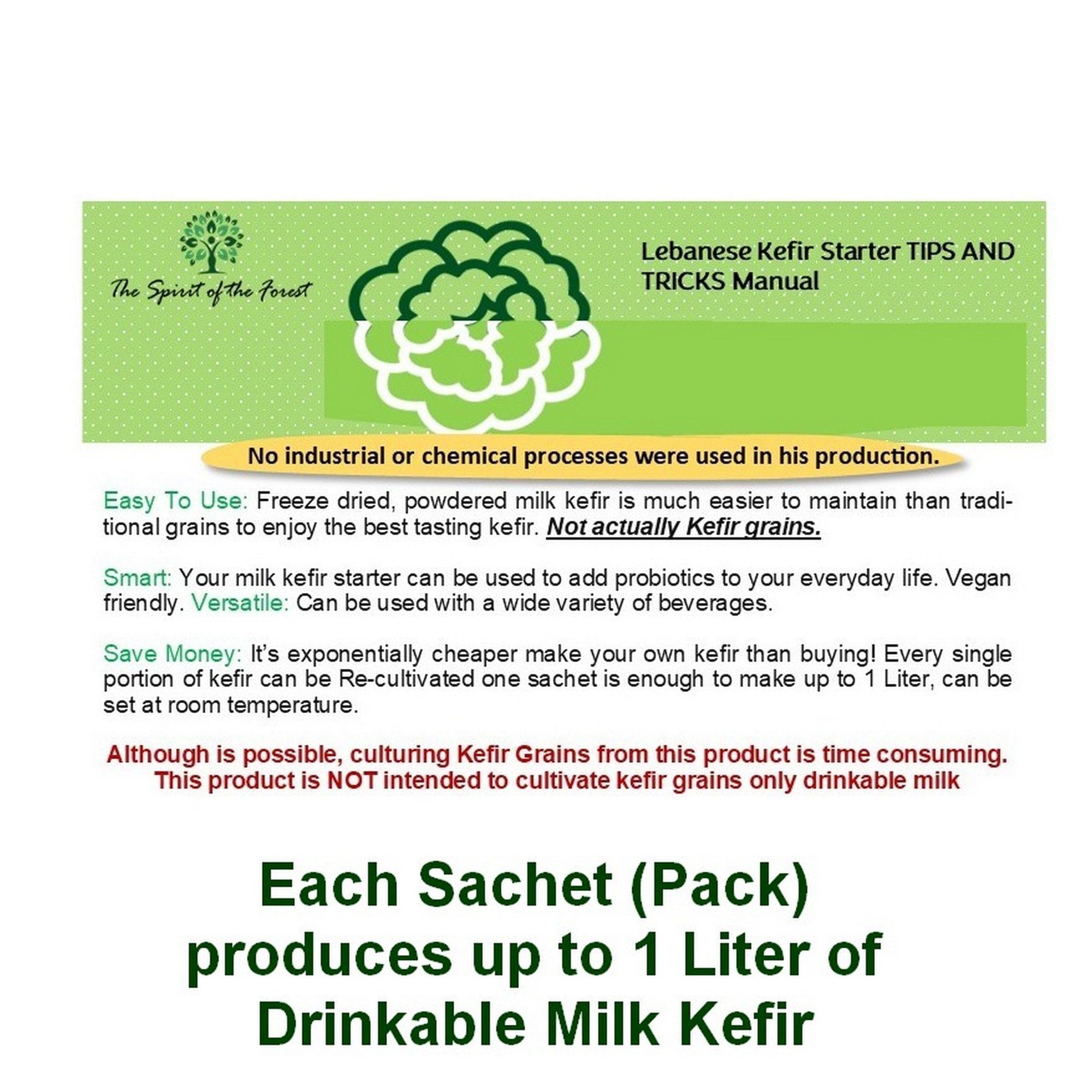 Organic Lebanese Milk Kefir Starter - Live Active Probiotic Cultures - Etsy