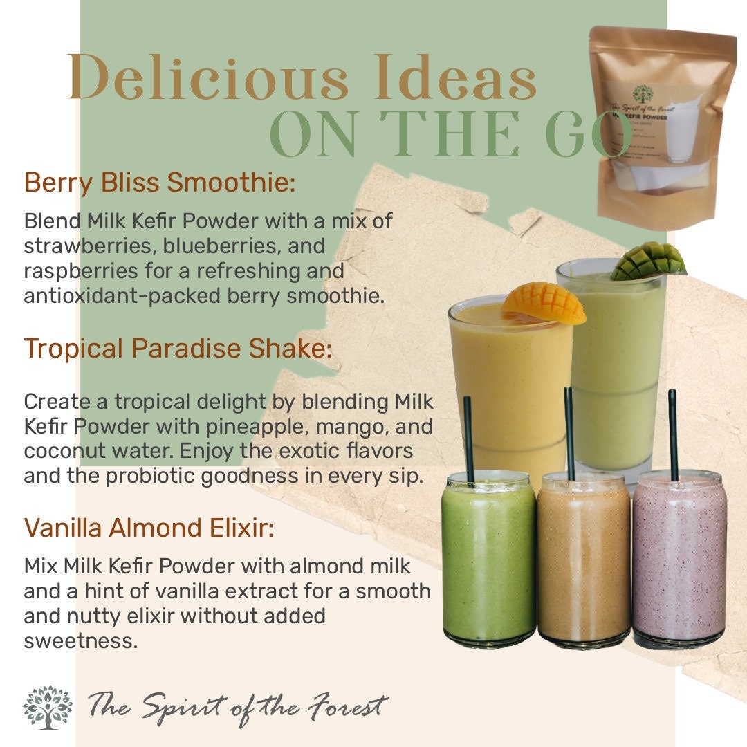 Organic Milk Kefir Powder Ready No Maintenace From Live Active ...