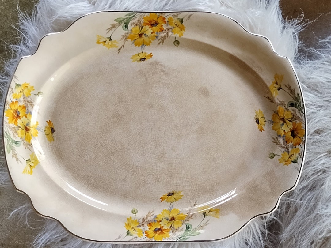Antique Leigh Ware by Leigh Potters / Large Serving Platter Dish W ...