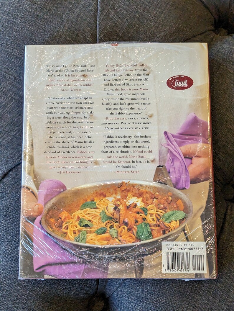Mario Batali the Babbo Cookbook, 2002 Italian Cuisine Cooking New ...