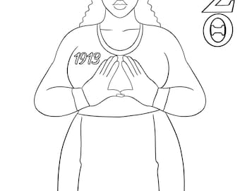 Delta Pre Drawn Canvas - Etsy