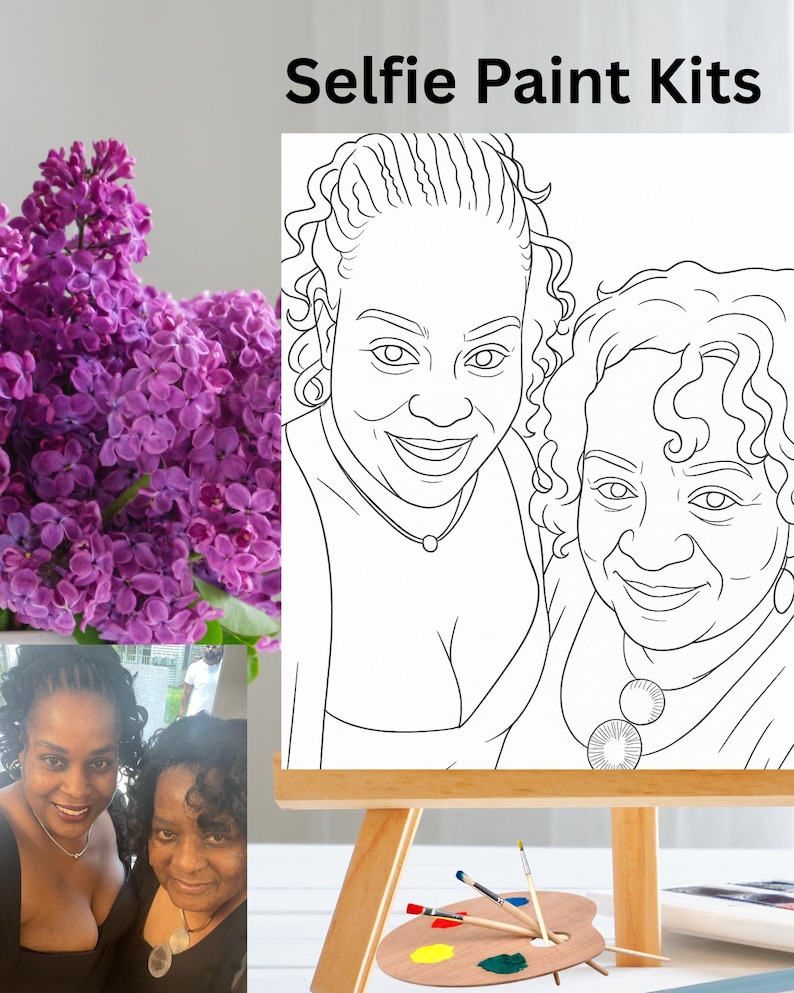 Custom Selfie Paint Kits - Etsy
