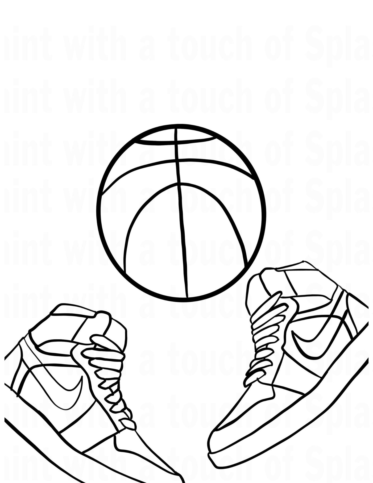 Coloring Pages Of Basketball Shoes