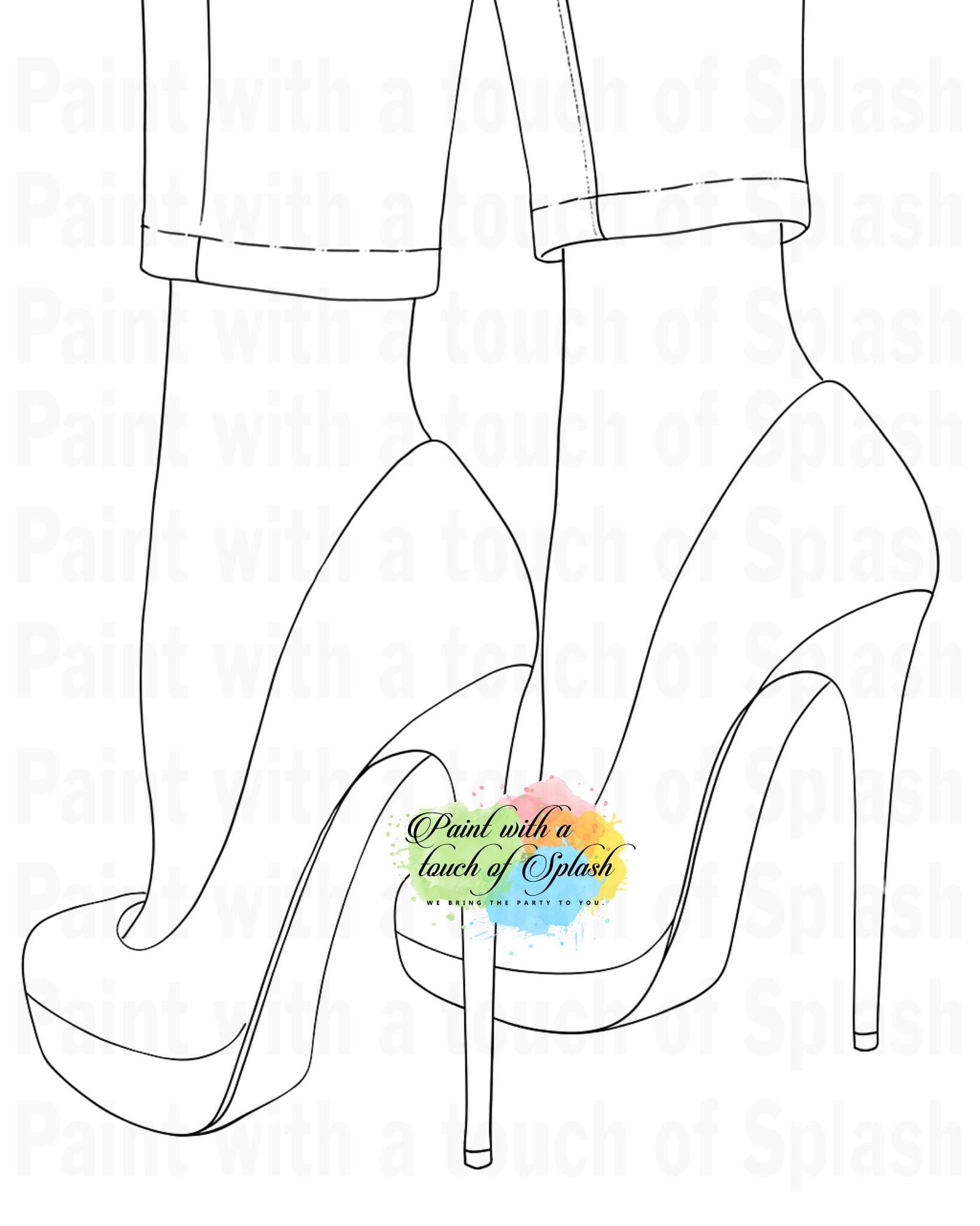 Stiletto Heels/ Paint Kits - Etsy