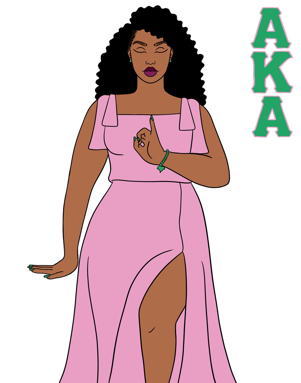 AKA Pre Drawn Canvas - Etsy