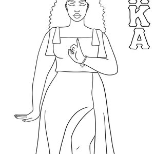 AKA Pre Drawn Canvas - Etsy