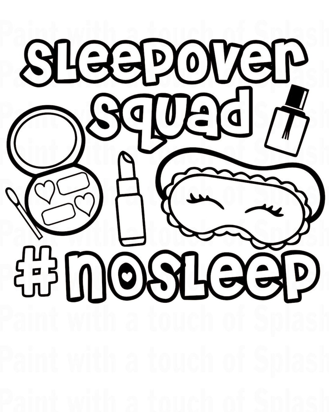 Sleepover Squad NOSLEEP - Etsy