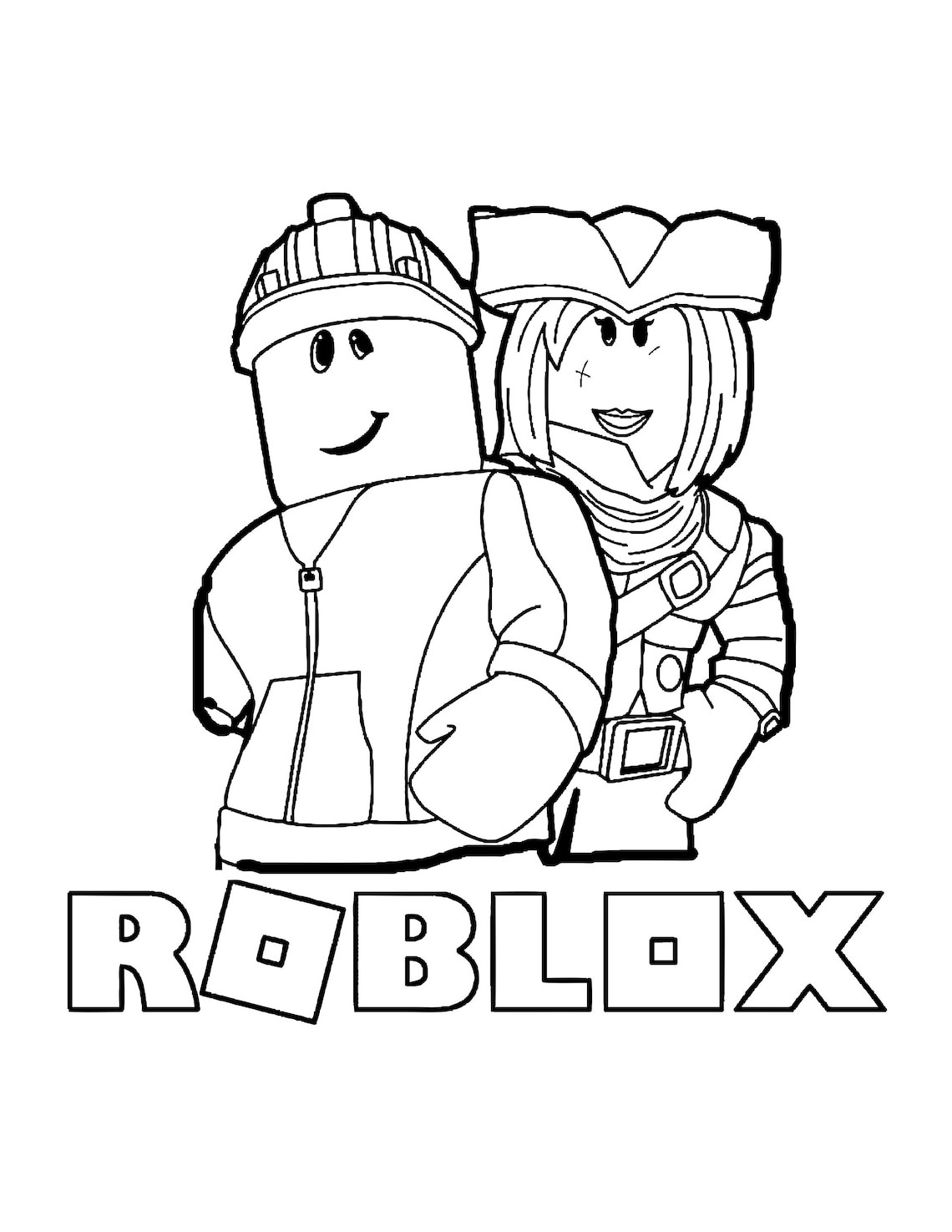 Roblox Pre Drawn Canvas for Kids - Etsy
