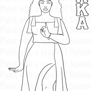 AKA Pre Drawn Canvas - Etsy