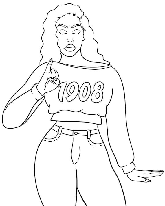 AKA Pre Drawn Canvas - Etsy