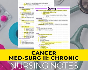 Cancer Nursing Notes - Etsy