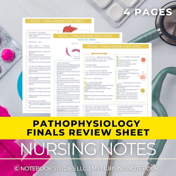 Pathophysiology Nursing Final Exam - Etsy