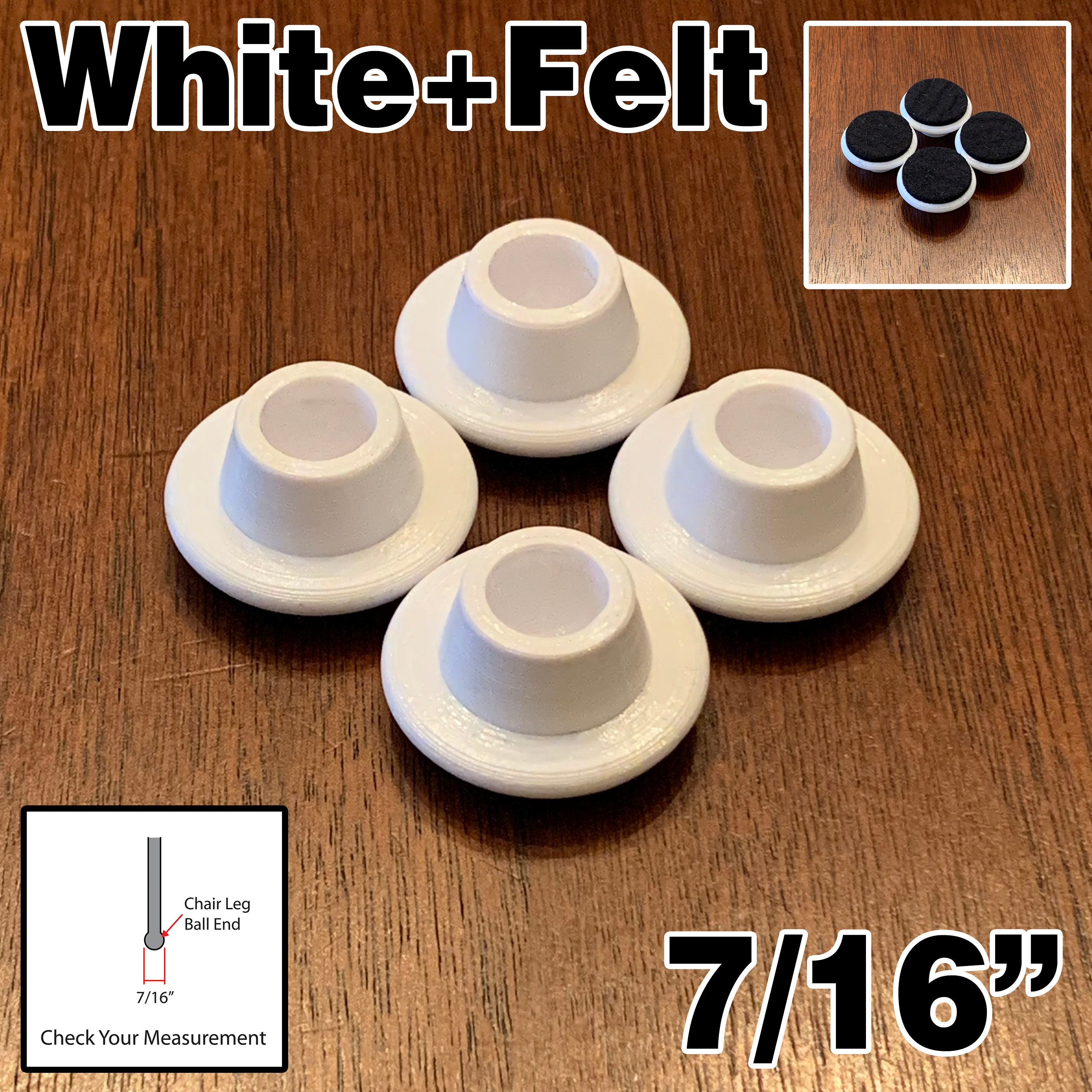 Replacement Chair Glides - Set of 4 - Etsy