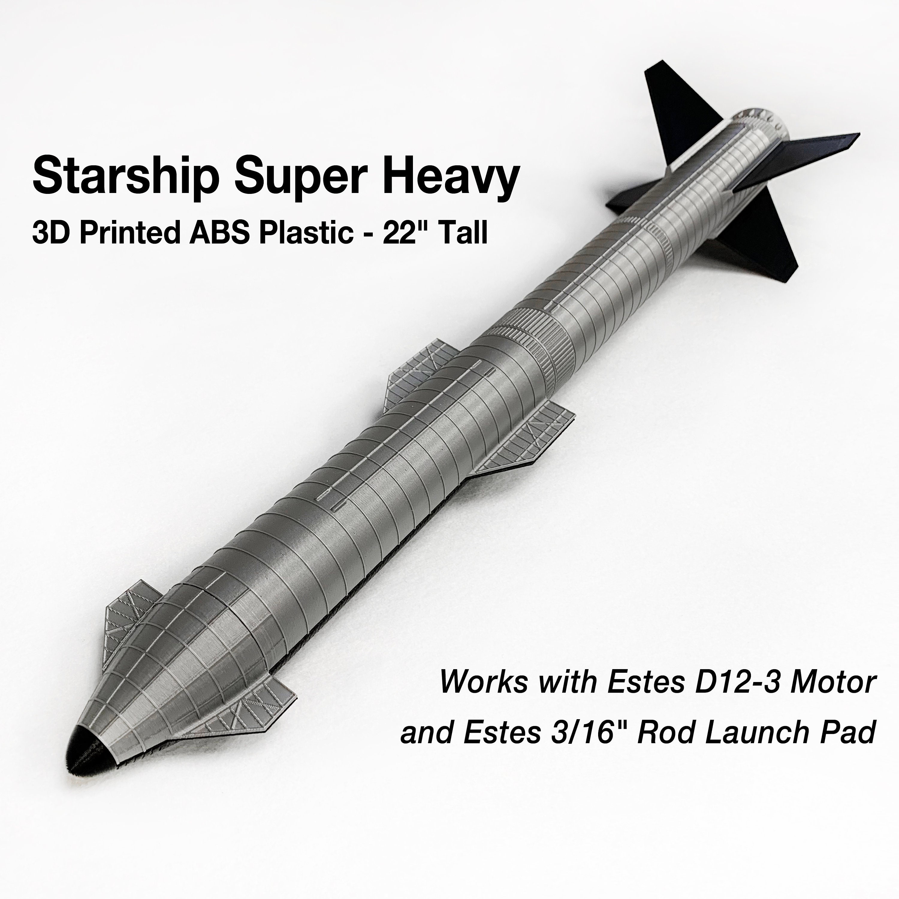 Starship Super Heavy Flying Model Rocket - Etsy