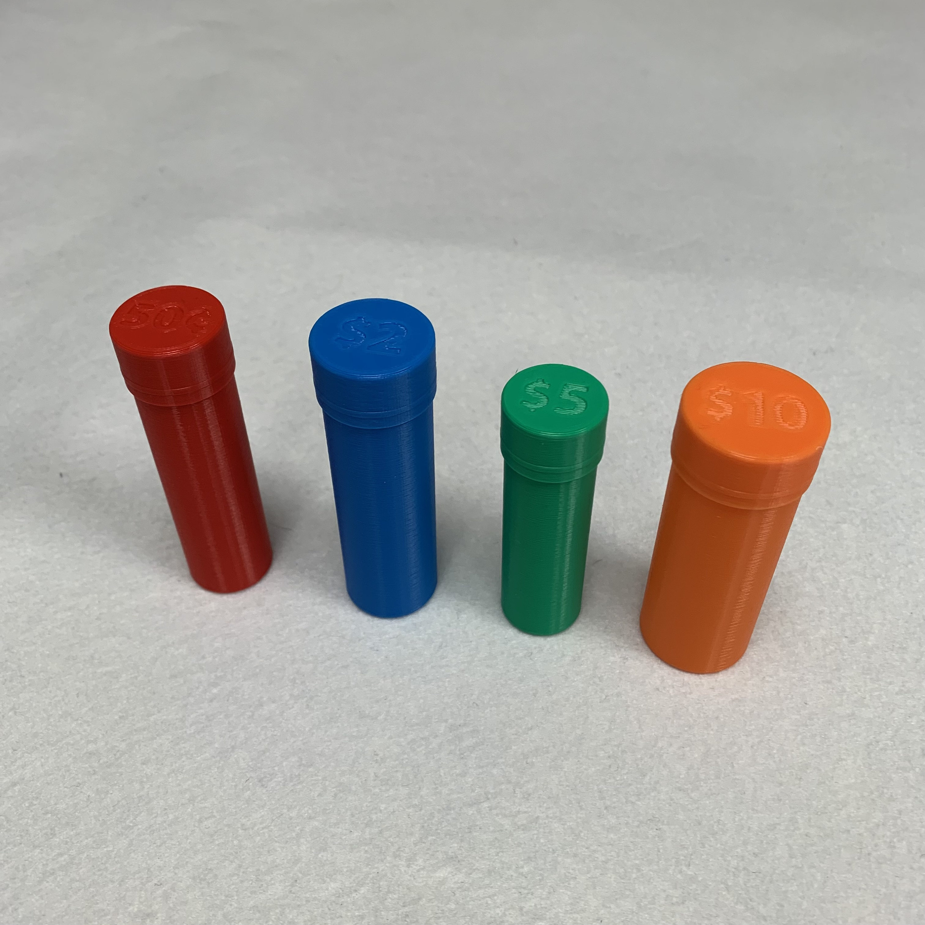 Simple US Coin Tubes Set of 4 - Etsy