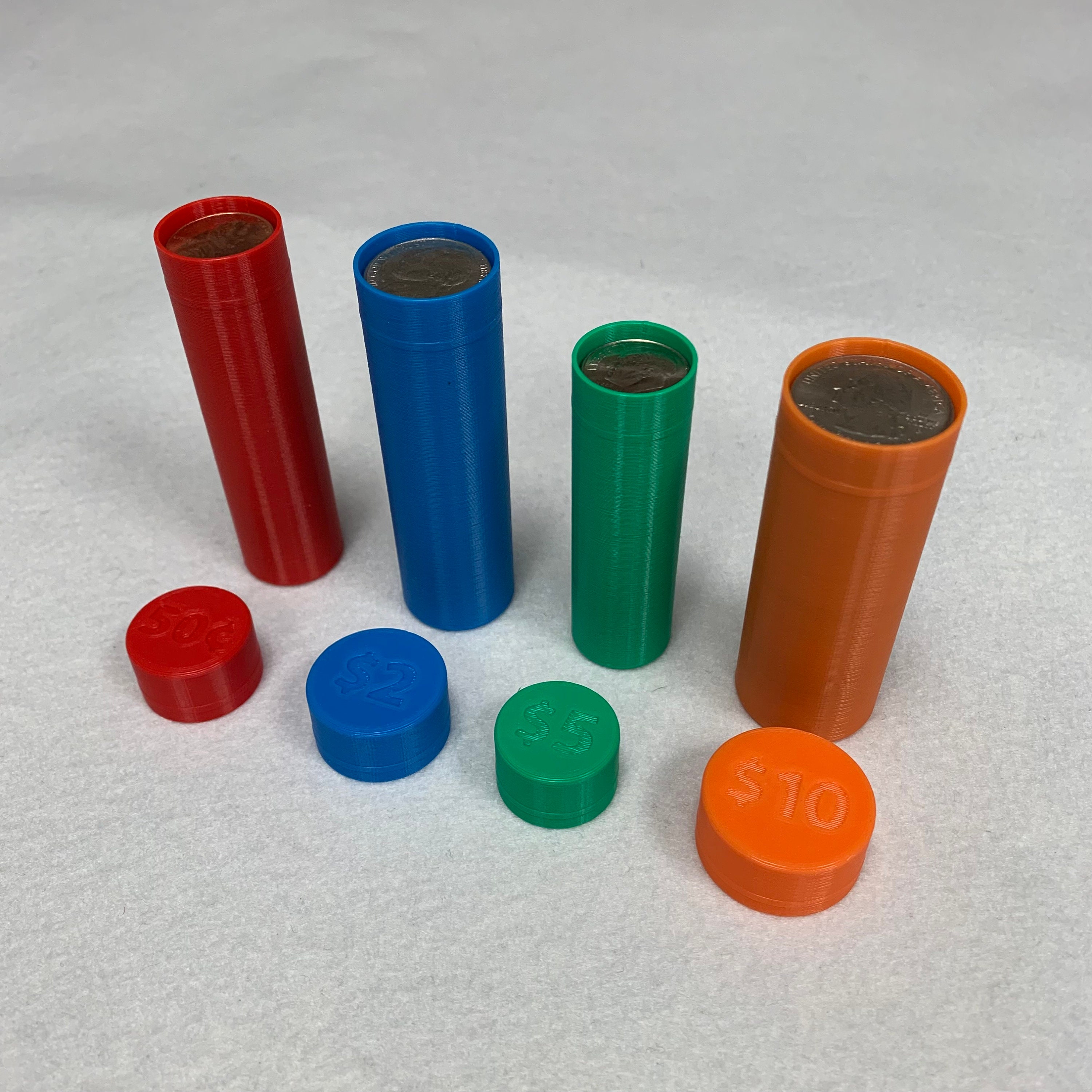 Simple US Coin Tubes - Set of 4 - Etsy