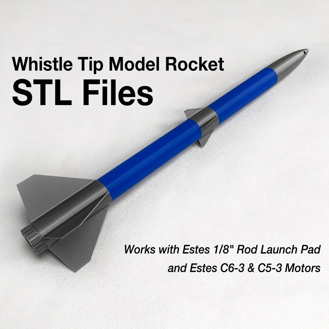 Whistle Tip Rocket STL Files Digital Download - Etsy