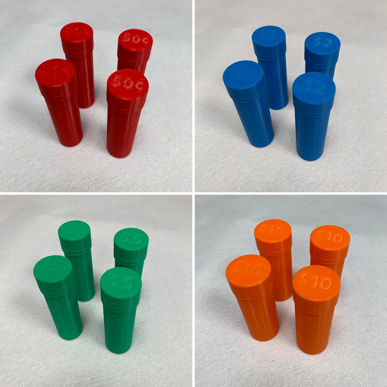 Simple US Coin Tubes - Set of 4 - Etsy