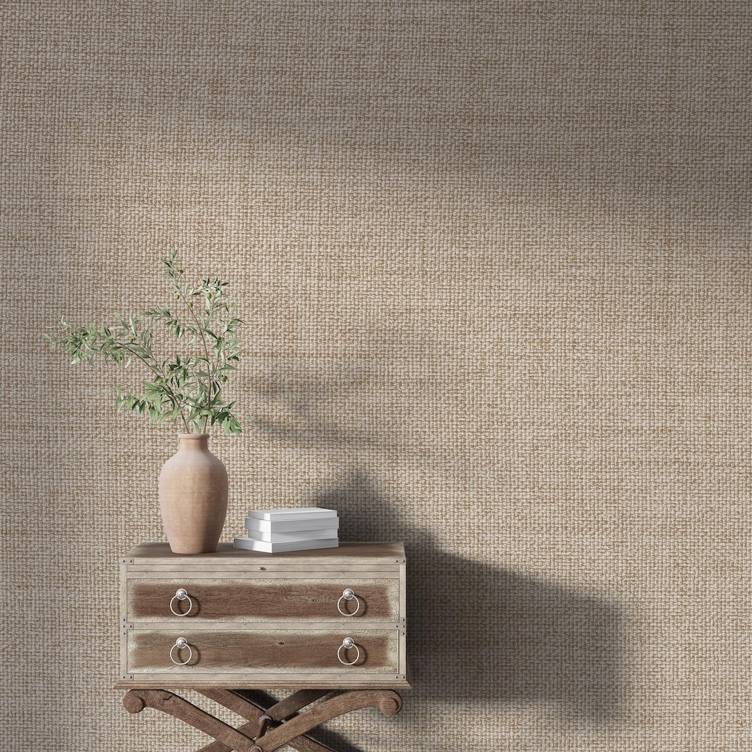 Wicker Style Wallpaper, Rattan Weave Look Wallpaper, Natural Style ...