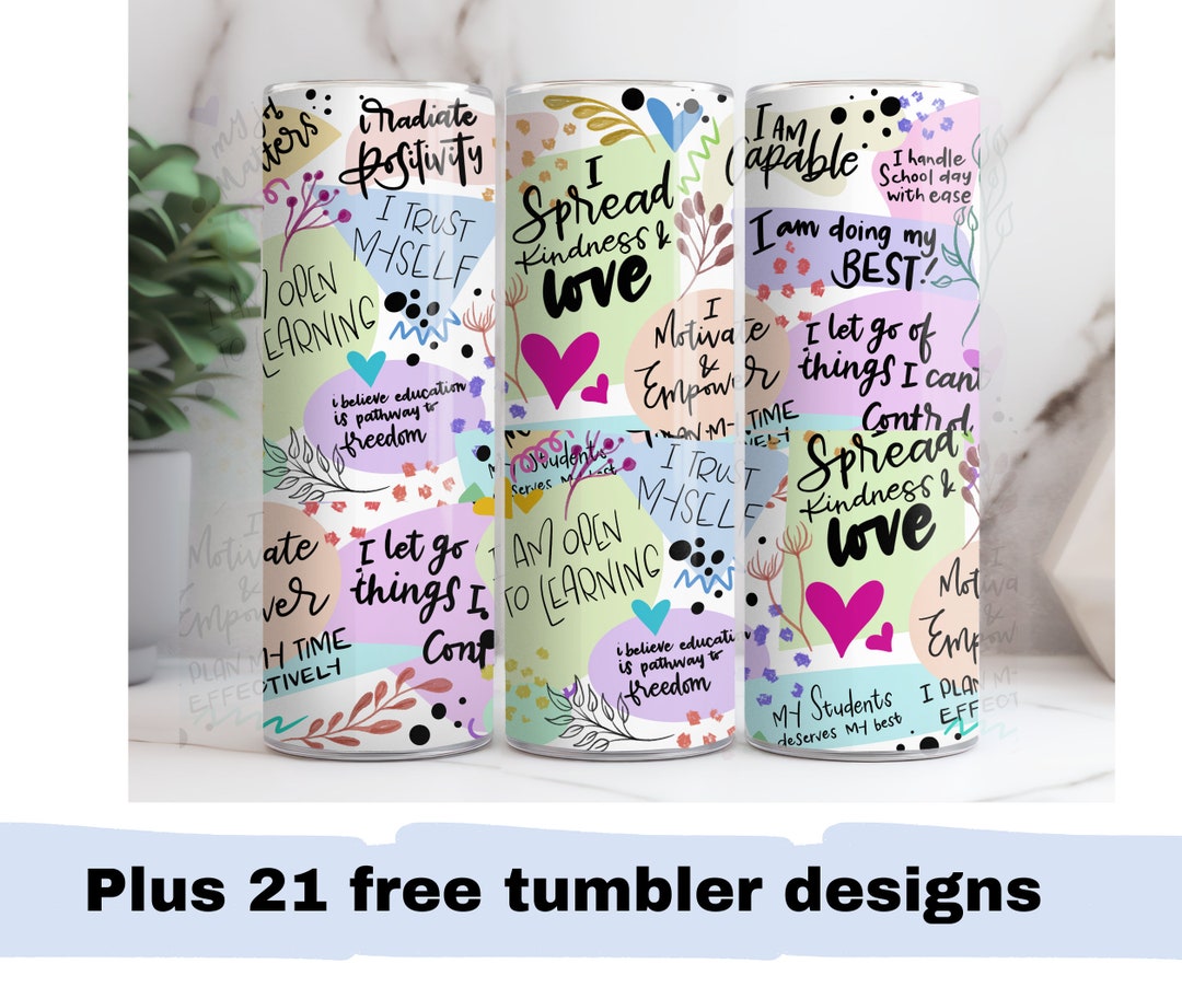 Sistas Tumbler Wrap Affirmation Black Girl Magic Sublimation Seamless ...