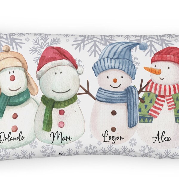 Snowman Custom Pillow - Etsy