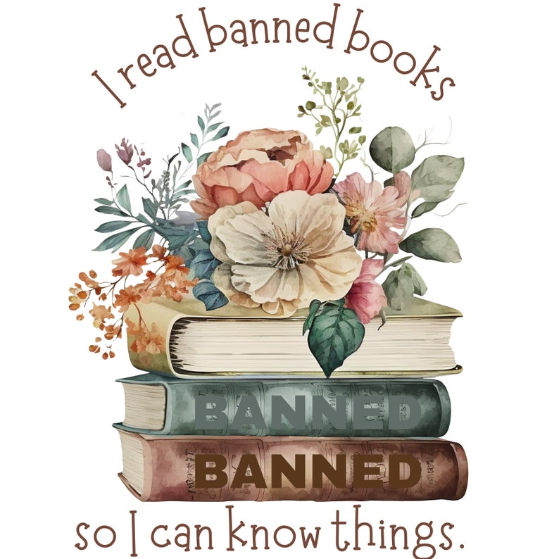 Banned Books Svg Png Don't Ban Books Svg Png Read Banned - Etsy