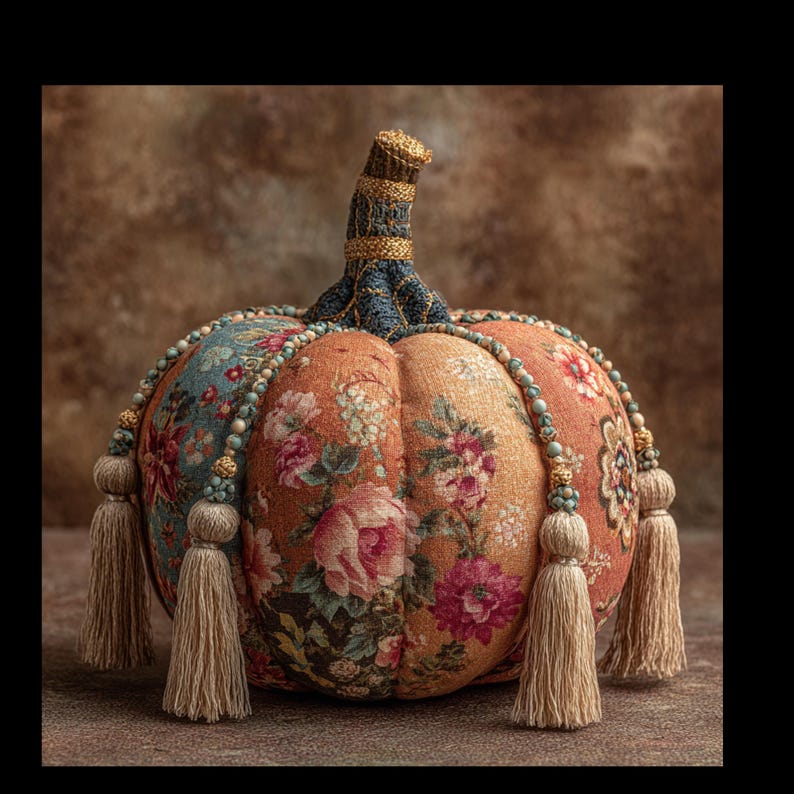 Boho Pumpkin Clipart Bundle | Cottagecore Fall Pumpkins PNG | Rustic ...