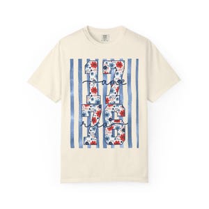 1776 America Floral Print T-shirt: Patriotic USA Celebration Tee - Etsy