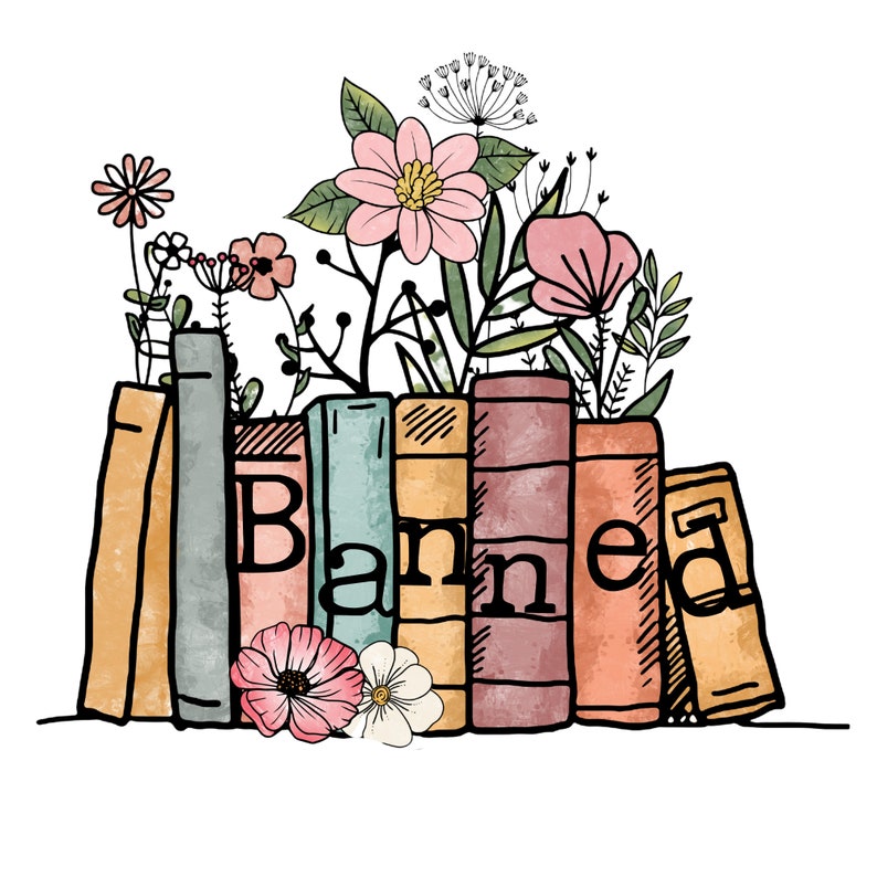 Banned Books Svg Png Don't Ban Books Svg Png Read Banned - Etsy