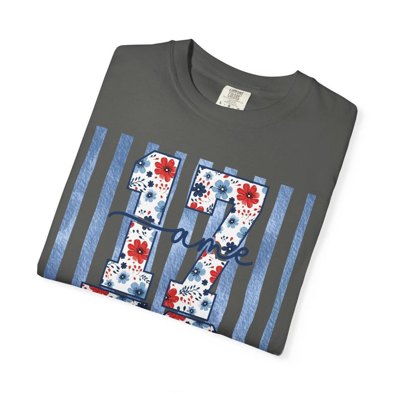 1776 America Floral Print T-shirt: Patriotic USA Celebration Tee - Etsy