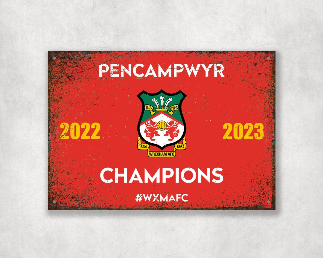 Wrexham FC Champions 2022-2023 Aluminium Printed Metal - Etsy