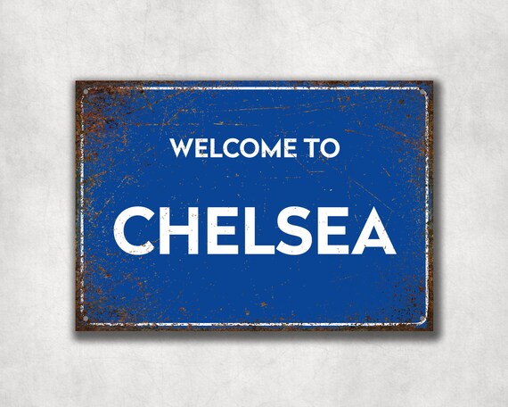 Chelsea FC Welcome to Sign Metal Wall Sign Retro - Etsy UK