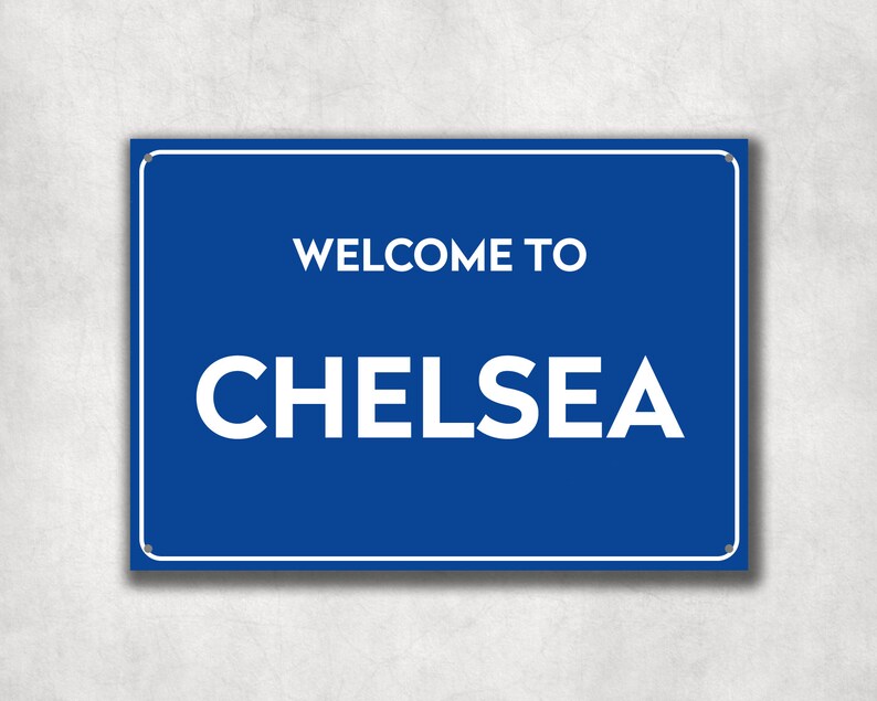 Chelsea FC Welcome to Sign Metal Wall Sign Retro - Etsy UK