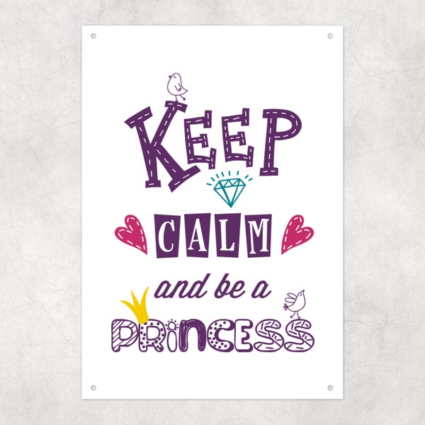 Keep Calm Princess - Etsy