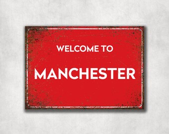Manchester United Wall Sign - Etsy