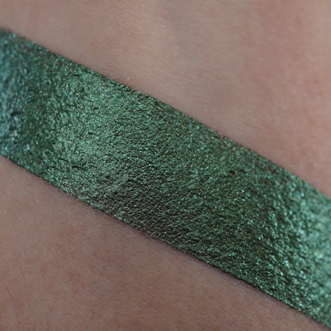Forest Floor, Dark Green Cream Eye Shadow, Metallic Eye Makeup, Shimmer ...