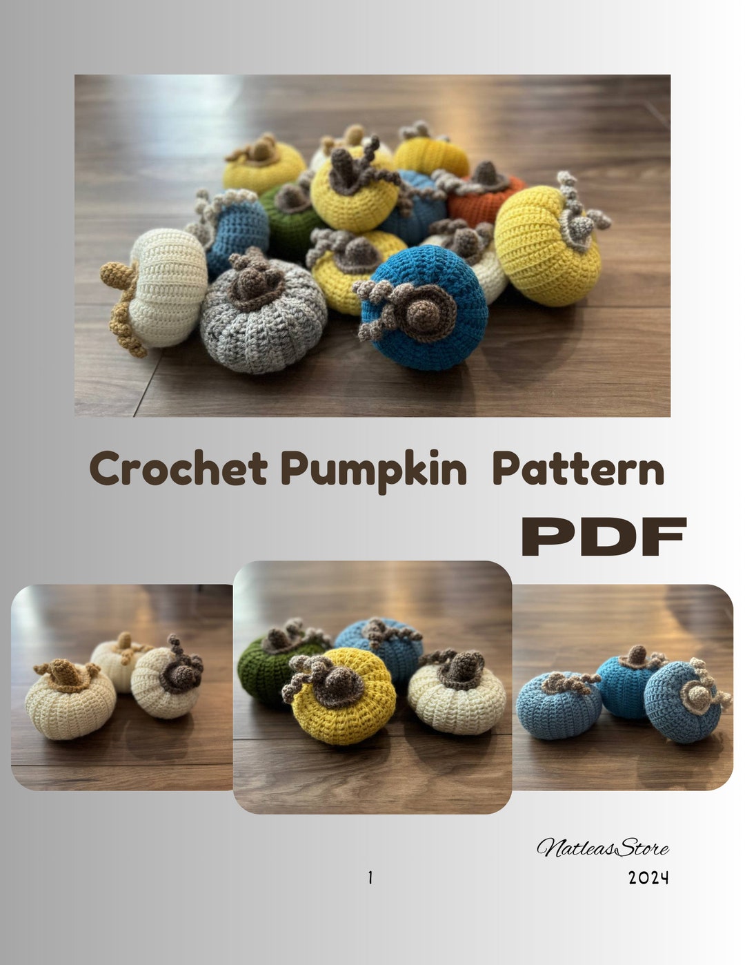 Crochet Pumpkin Digital Pattern PDF - Beginner Friendly | Instant ...