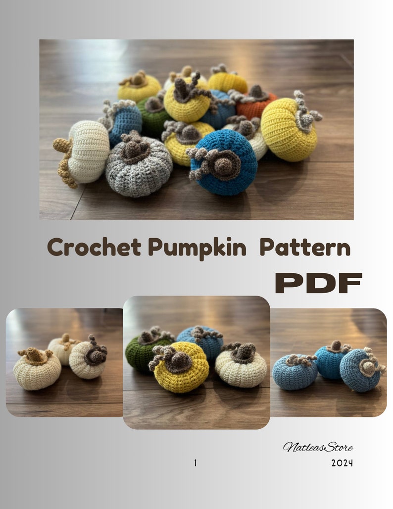 Crochet Pumpkin Digital Pattern PDF - Beginner Friendly | Instant ...